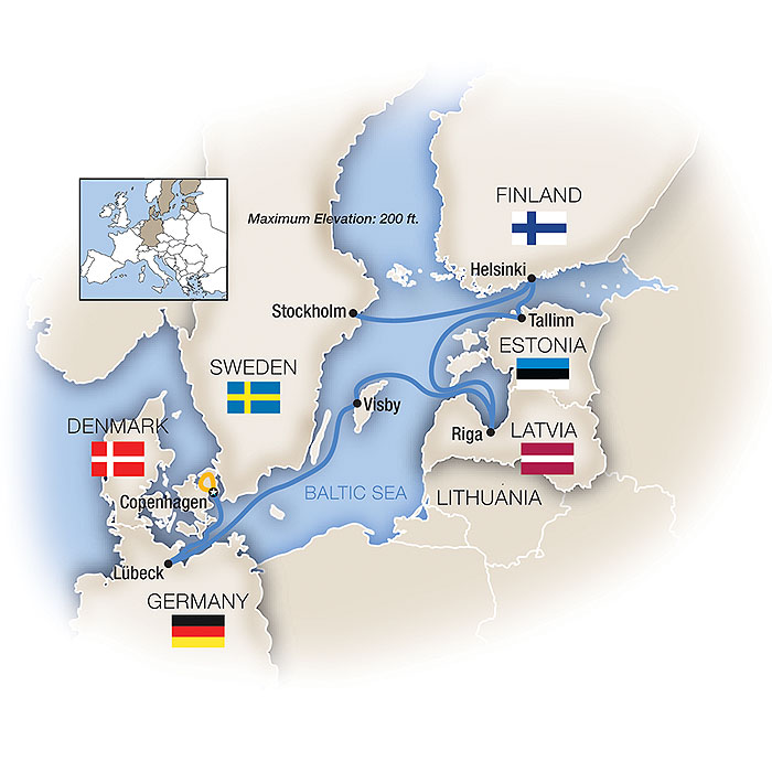 Baltic Sea Cruise Map